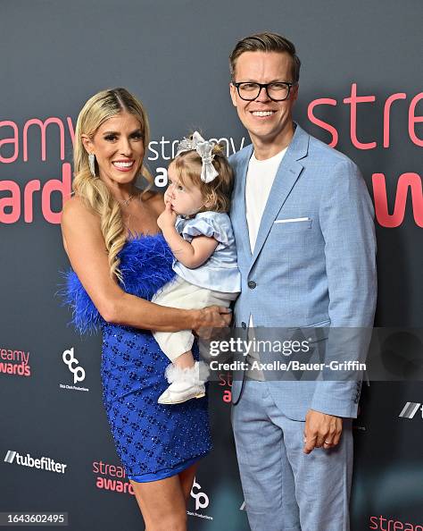 Rebecca Zamolo Zadie Zamolo And Matt Slays Attend The 2023 Streamy