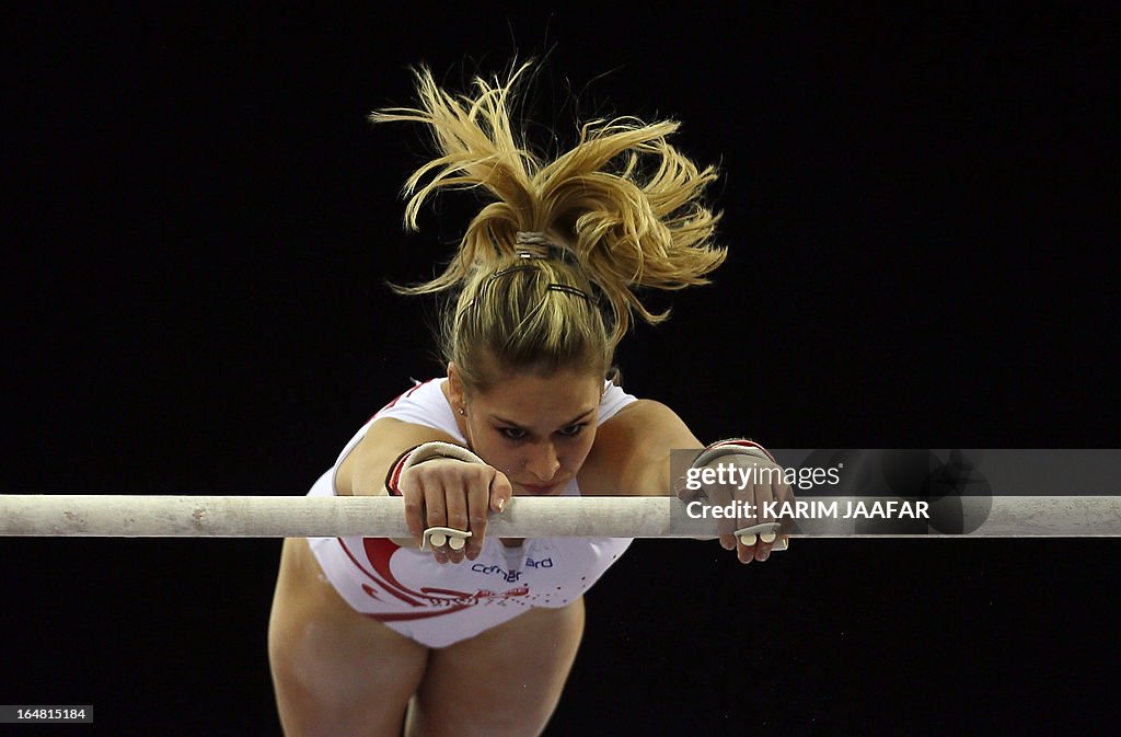 Swiss Gymnast Giulia Steingruber Performs On Uneven Bars During The News Photo Getty Images