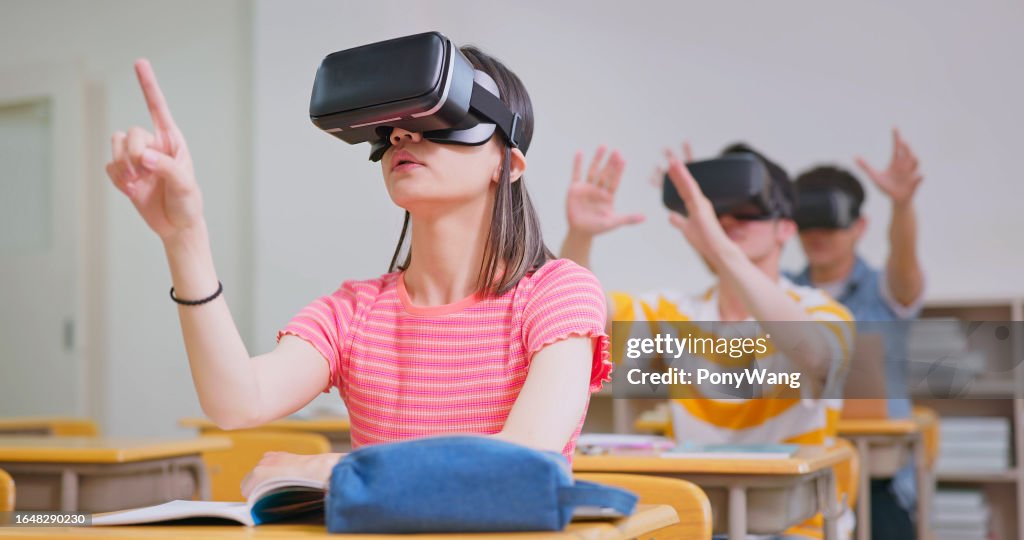 Students Wear Vr Headset High-Res Stock Photo - Getty Images Students Wear Vr Headset High-Res Stock Photo - Getty Images