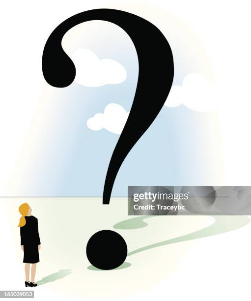 338 Confused Woman Question Mark High Res Illustrations Getty Images