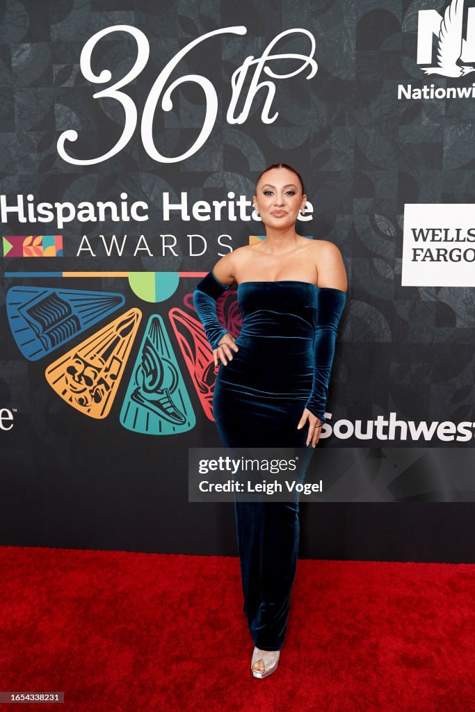 Francia Raisa Attends The 36th Annual Hispanic Heritage Awards At