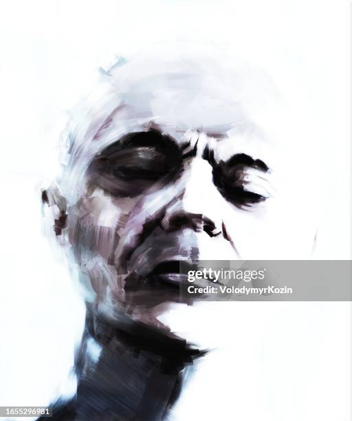 Sadness Illustration Male Portrait High Res Vector Graphic Getty Images