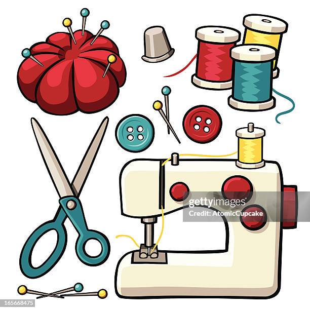 107 Sewing Machine Cartoon High Res Illustrations Getty Images
