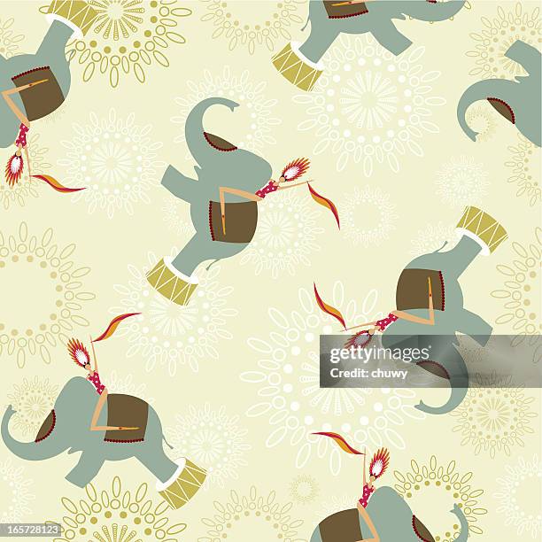 Circus Elephants Pattern High Res Vector Graphic Getty Images