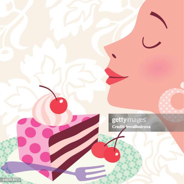 Illustrations Cliparts Dessins Animés Et Icônes De Mouth Eating Cake