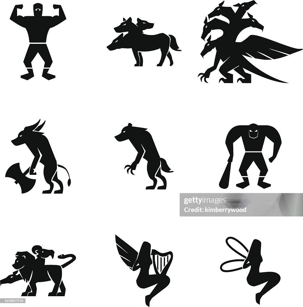 Mythical Creatures Icon Set High-Res Vector Graphic - Getty Images Mythical Creatures Icon Set High-Res Vector Graphic - Getty Images
