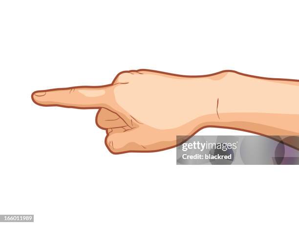 Cartoon Hand Pointing Forward