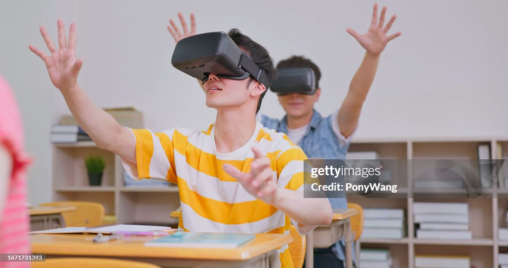 Students Wear Vr Headset High-Res Stock Photo - Getty Images Students Wear Vr Headset High-Res Stock Photo - Getty Images
