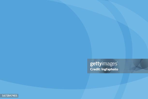 Blue Presentation template with blank space. White ribbon shape on top ...