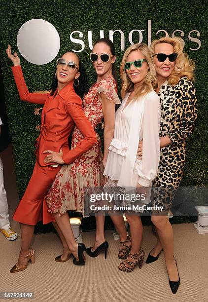 Sunglass Hut Celebrates Mothers Day With Georgia May Jagger Jerry Hall