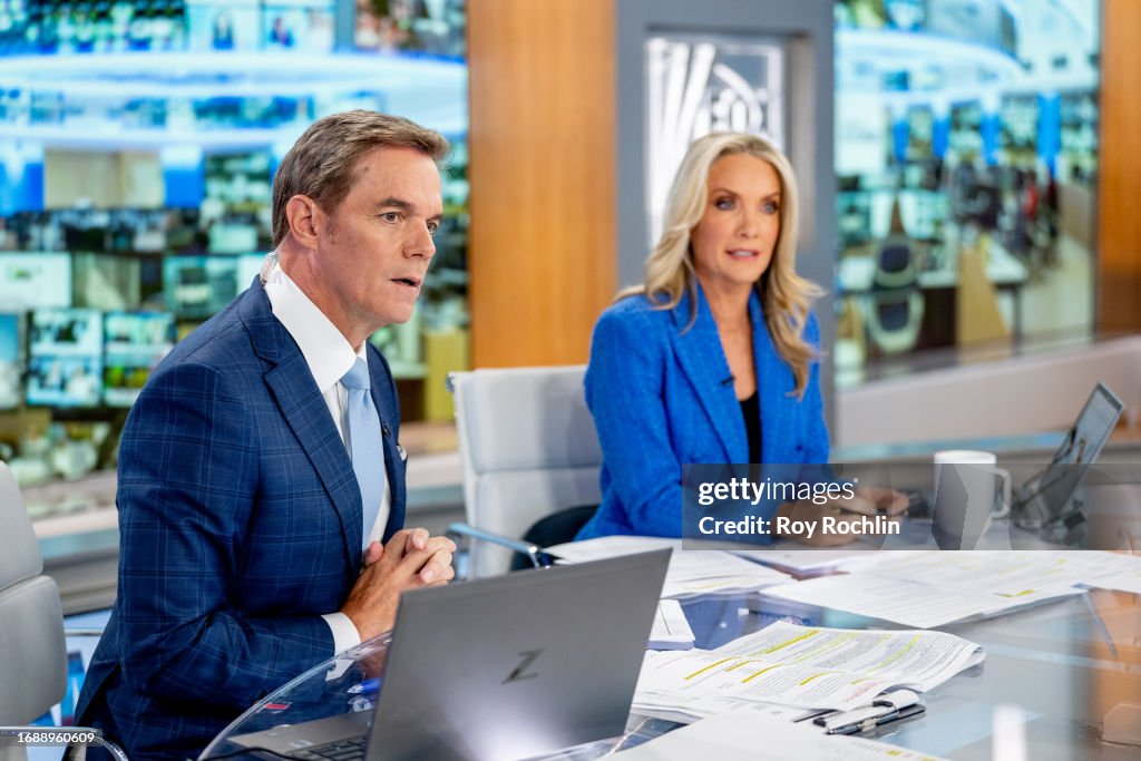 Hosts Bill Hemmer And Dana Perino As Chevron Ceo Mike Wirth Visits