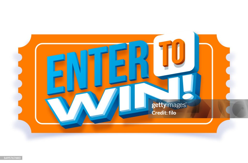 Enter To Win Sweepstakes Raffle Contest Ticket High-Res Vector Graphic ... Enter To Win Sweepstakes Raffle Contest Ticket High-Res Vector Graphic ...