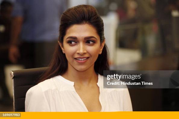 Indian Bollywood Actor Deepika Padukone During An Exclusive Interview