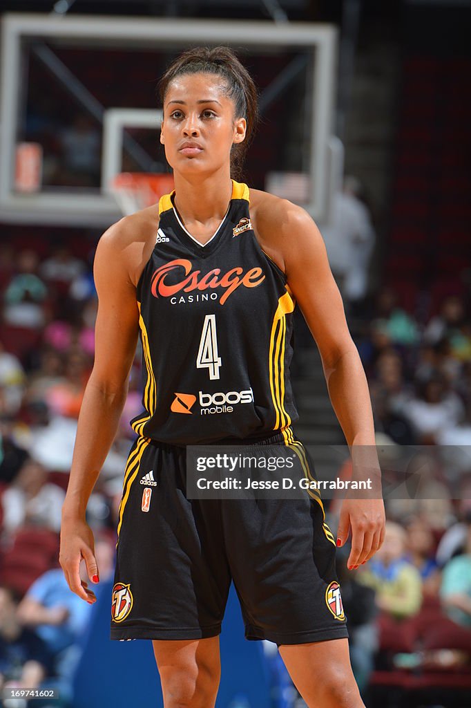 Skylar Diggins Of The Tulsa Shock Looks On During The Game Against