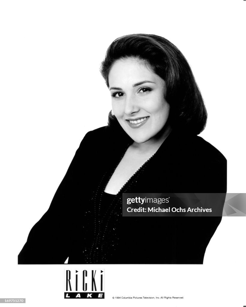 Actress And Talk Show Host Ricki Lake Poses For A Portrait In Circa