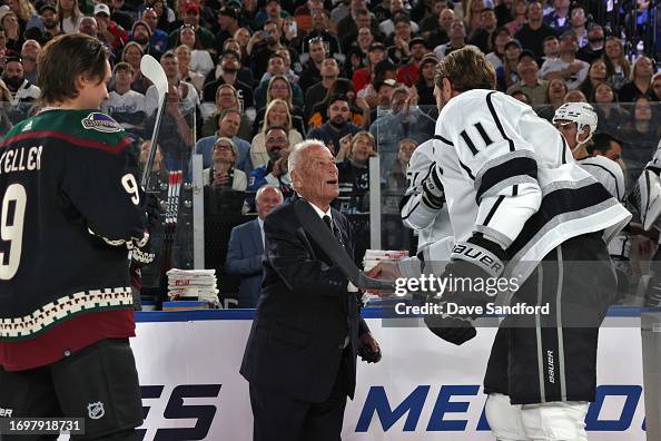 David Dickie Groenteman And Anze Kopitar Of The Los Angeles Kings News Photo Getty Images