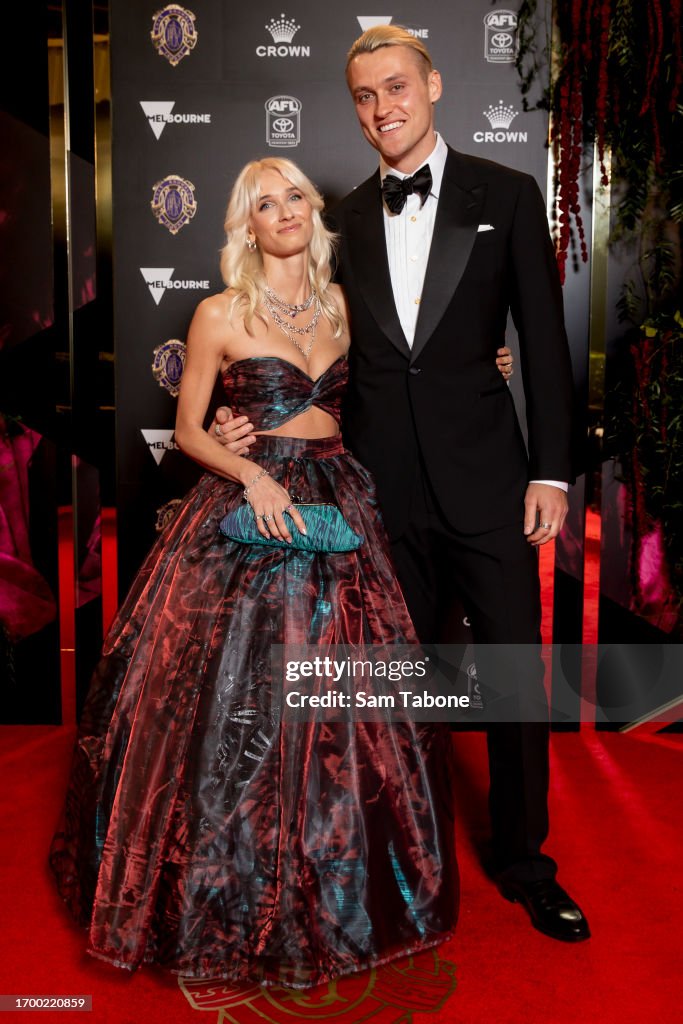 Dee Salmin And Darcy Moore Attends The 2023 Brownlow Medal Count At News Photo Getty Images