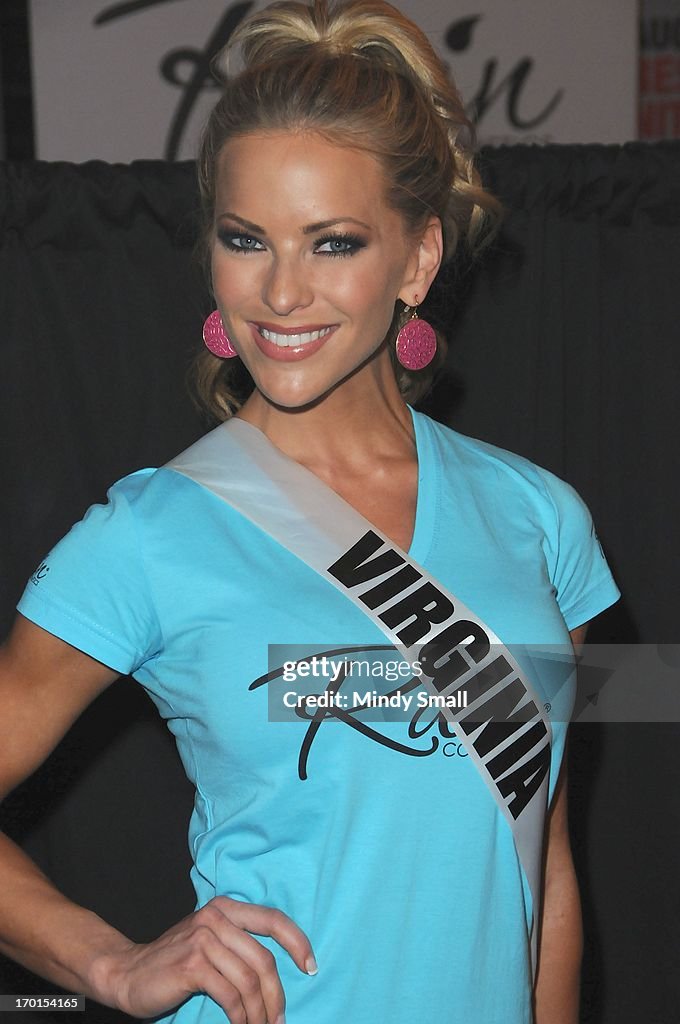 Miss Virginia Usa Shannon Mcanally Appears At The D Las Vegas For A
