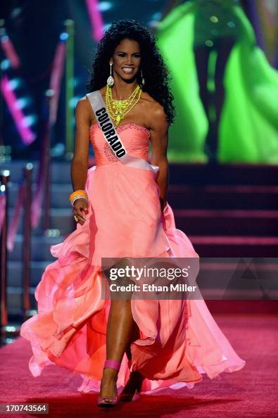 Miss Colorado Usa Amanda Wiley Is Introduced During The 2013 Miss Usa