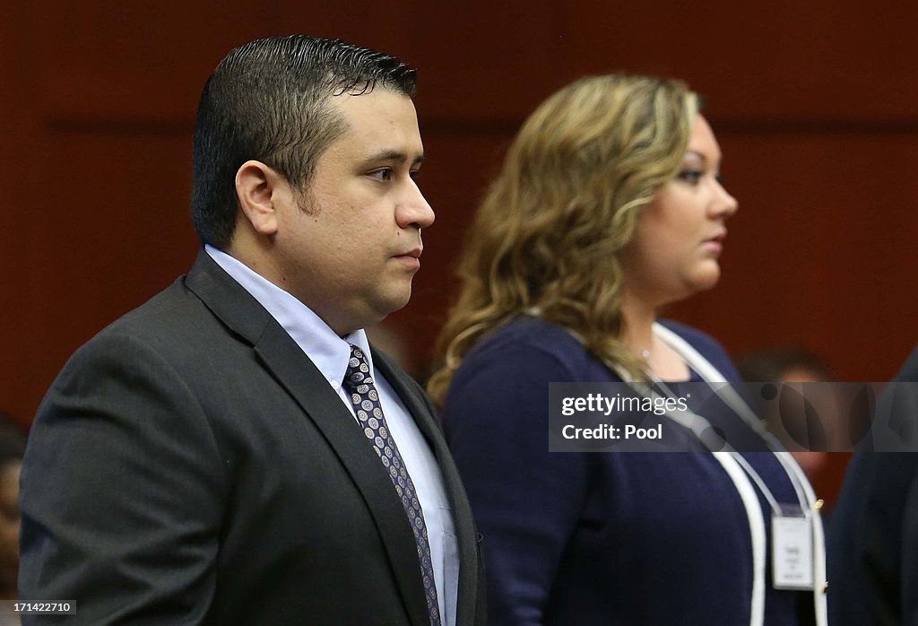 George Zimmerman Arrives With His Wife Shellie On The 11th Day Of