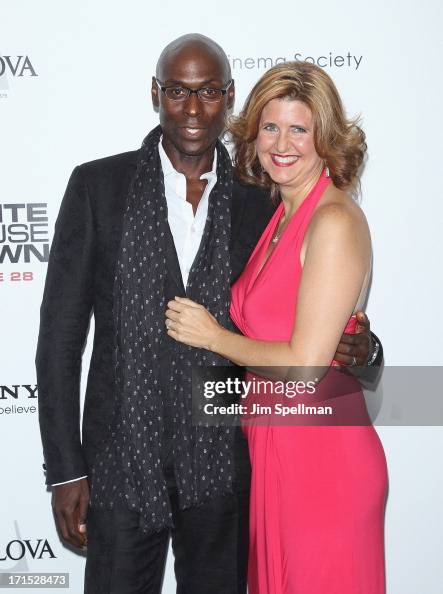 Actor Lance Reddick And Wife Attend White House Down New York News