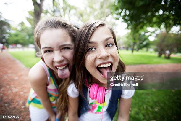 Teenage Girl Tongue Out Looking At Camera Photos And Premium High Res Pictures Getty Images