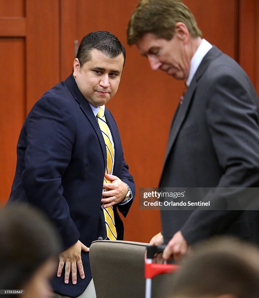 George Zimmerman Left Arrives For The 20th Day Of His Trial With