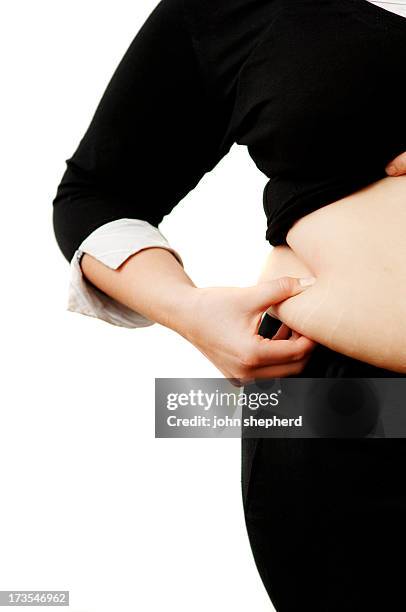 Grabbing Fat Stomach Photos And Premium High Res Pictures Getty Images