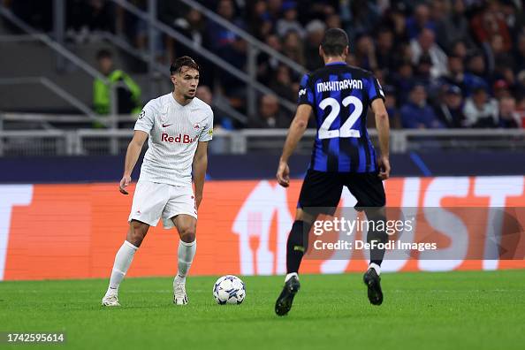 Luka Sucic Of Fc Salzburg Controls The Ball During The Uefa Champions