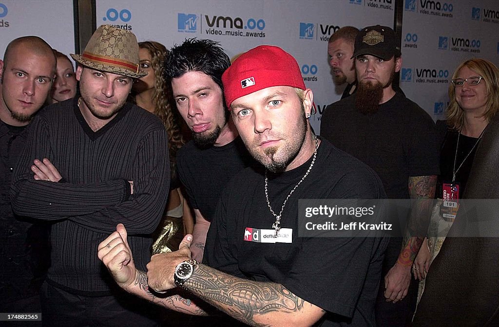 Fred Durst And Limp Bizkit During 2000 Mtv Video Music Awards At