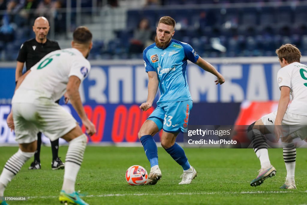 Ivan Sergeev of Zenit St. Petersburg passes the ball during the... News ... Ivan Sergeev of Zenit St. Petersburg passes the ball during the... News ...