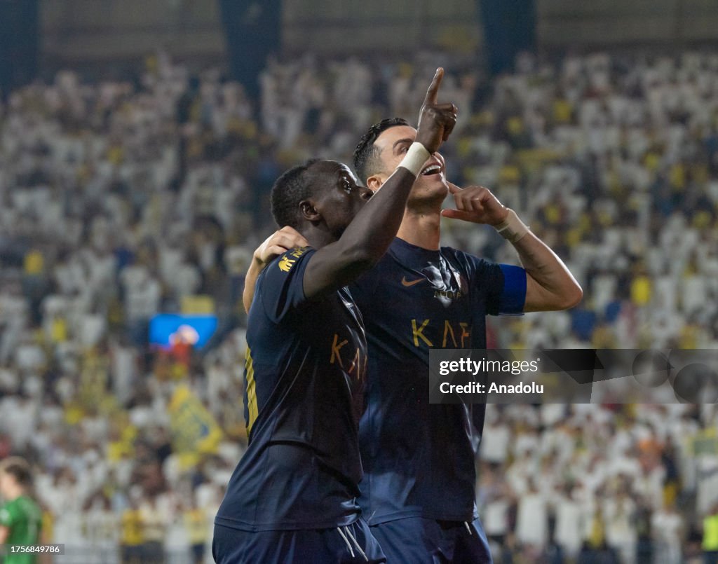 Cristiano Ronaldo And Sadio Mane Of Al Nassr After Winning Against
