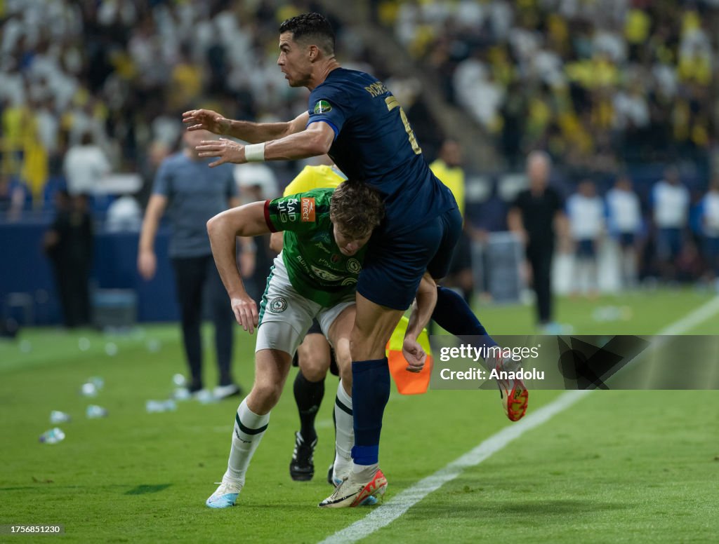 Cristiano Ronaldo Of Al Nassr In Action During Saudi Arabia Kings