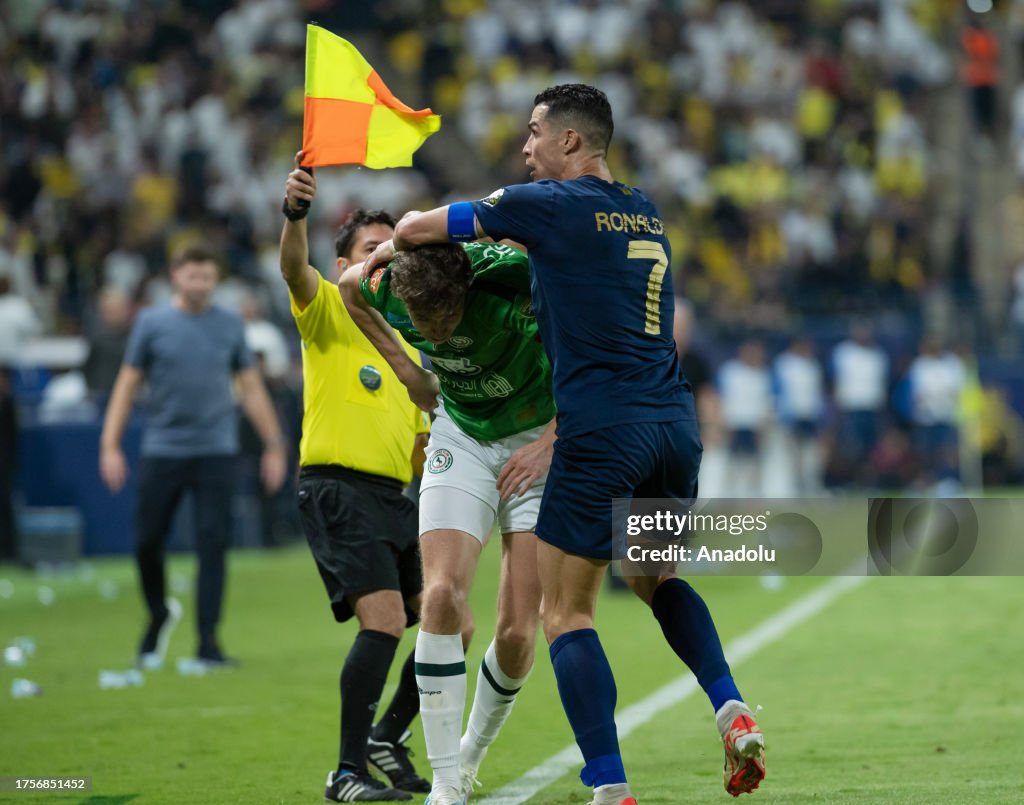 Cristiano Ronaldo Of Al Nassr In Action During Saudi Arabia Kings