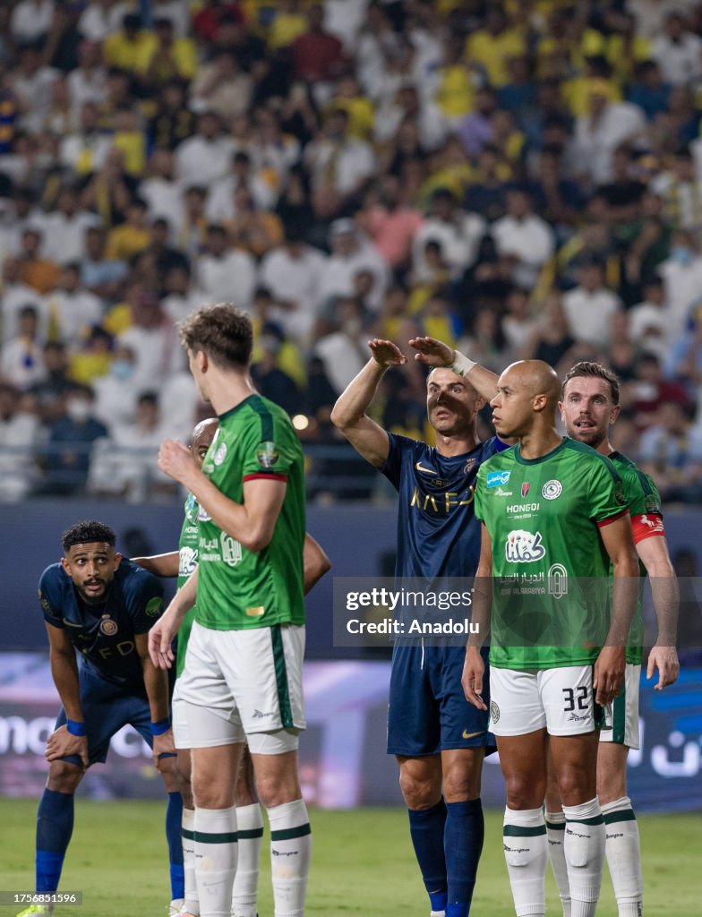 Cristiano Ronaldo Of Al Nassr In Action During Saudi Arabia Kings