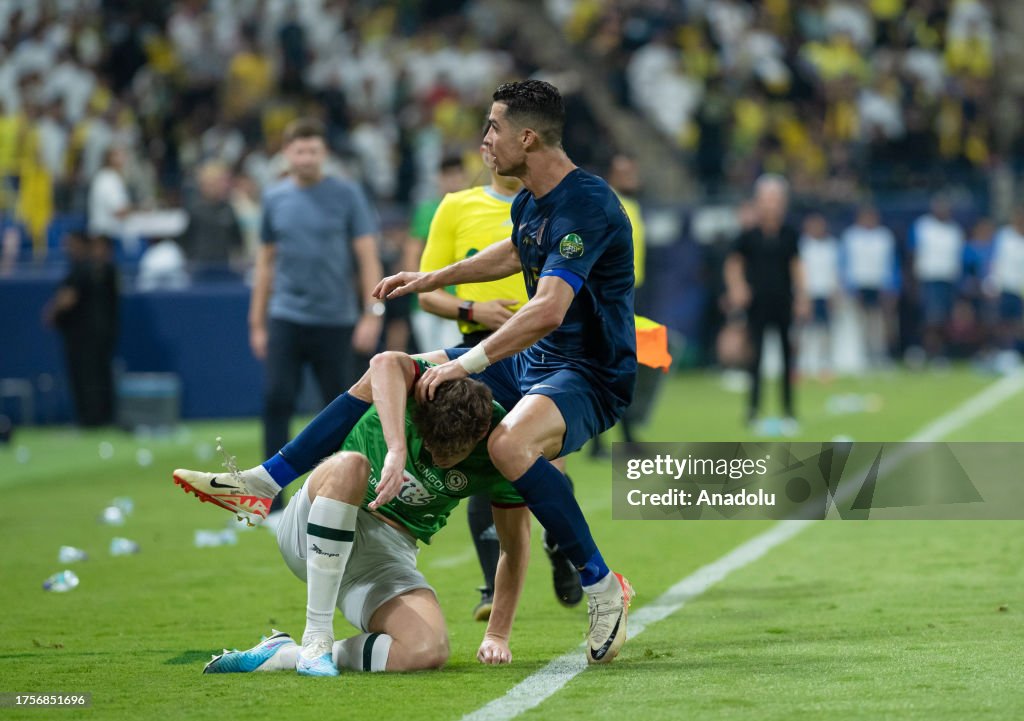 Cristiano Ronaldo Of Al Nassr In Action During Saudi Arabia Kings
