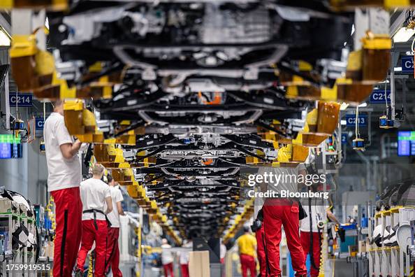 Workers On The Assembly Line At The Kia Slovakia Sro Plant In Zilina