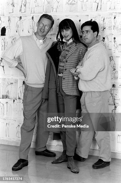 Designers Keith Varty And Alan Cleaver Pose With A Model Wearing An News Photo Getty Images