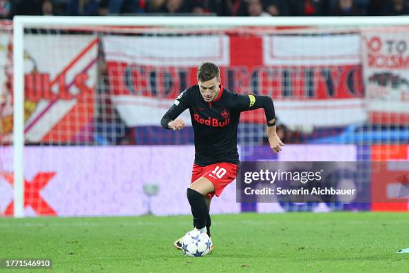 Luka Sucic Of Salzburg During The Group D Uefa Champions League