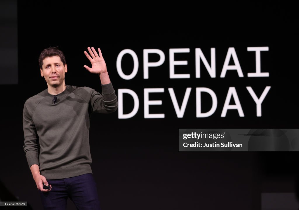 OpenAI CEO Sam Altman speaks during the OpenAI DevDay event on... News ... OpenAI CEO Sam Altman speaks during the OpenAI DevDay event on... News ...