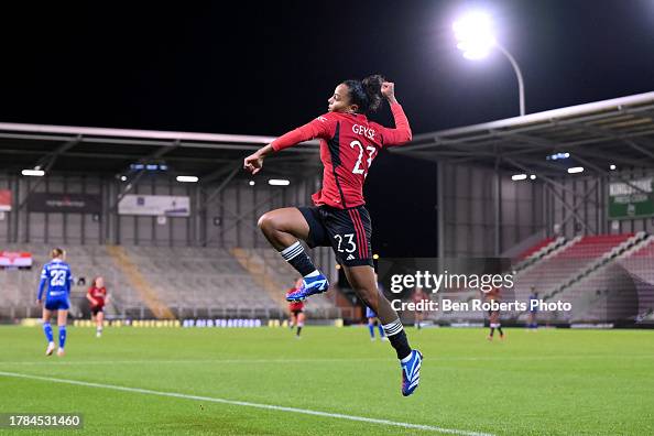 Geyse of Manchester United celebrates scoring the team's sixth goal ... Geyse of Manchester United celebrates scoring the team's sixth goal ...