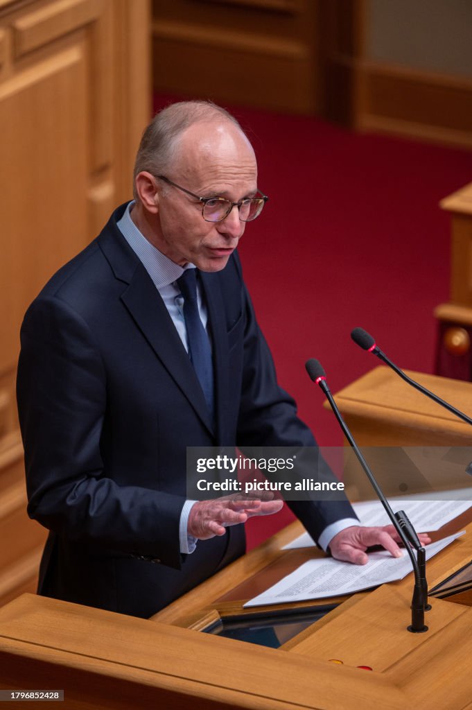 Luc Frieden , the new Prime Minister of Luxembourg, reads out his ... Luc Frieden , the new Prime Minister of Luxembourg, reads out his ...
