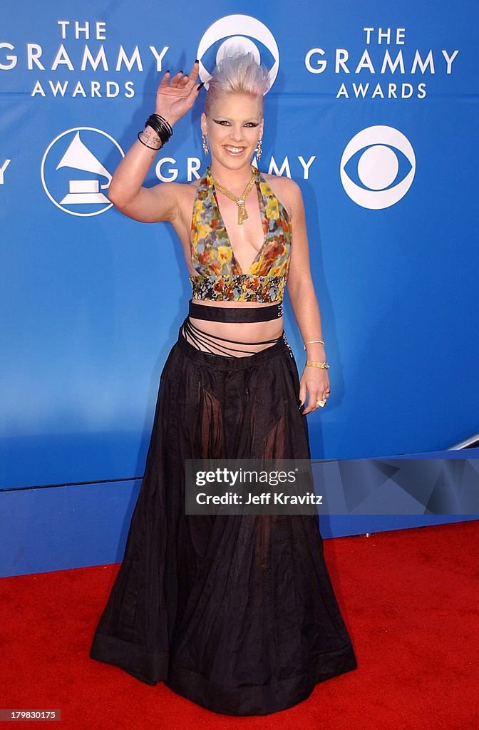 Pink During The 44th Annual Grammy Awards At Staples Center In Los News Photo Getty Images
