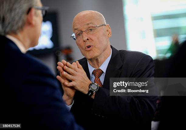 Former U S Treasury Secretary Henry Paulson Interview Photos and ... Former U S Treasury Secretary Henry Paulson Interview Photos and ...