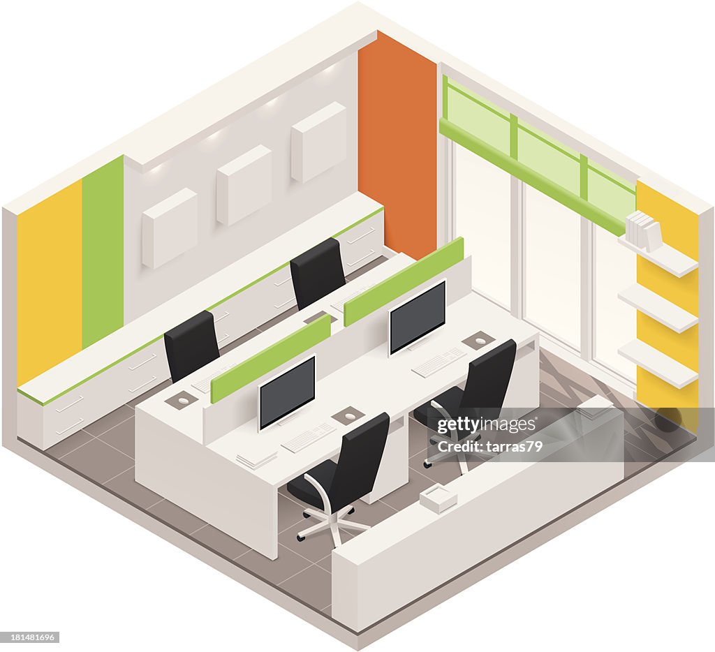 Isometric Office Room Icon High-Res Vector Graphic - Getty Images Isometric Office Room Icon High-Res Vector Graphic - Getty Images