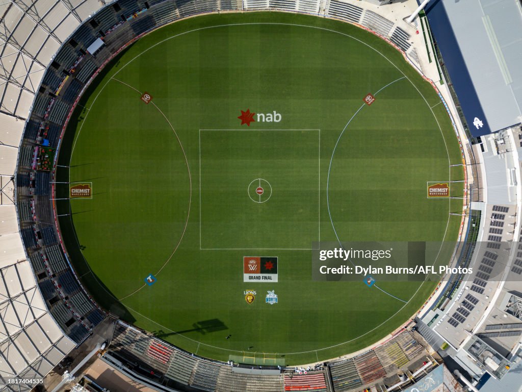 A Aerial View Before The 2023 Aflw Grand Final Match Between The