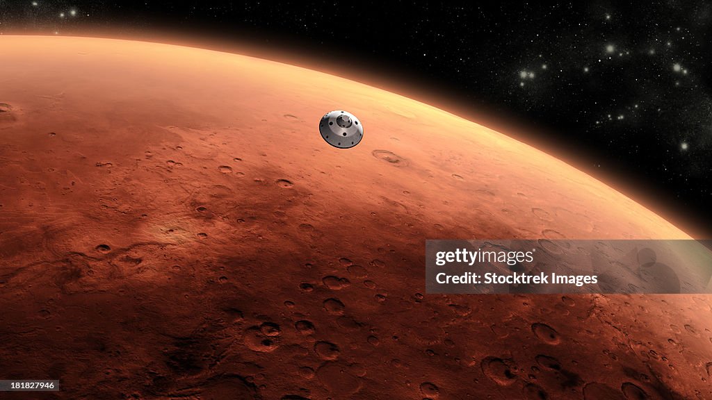 Artists Concept Of Nasas Mars Science Laboratory Spacecraft Approaching