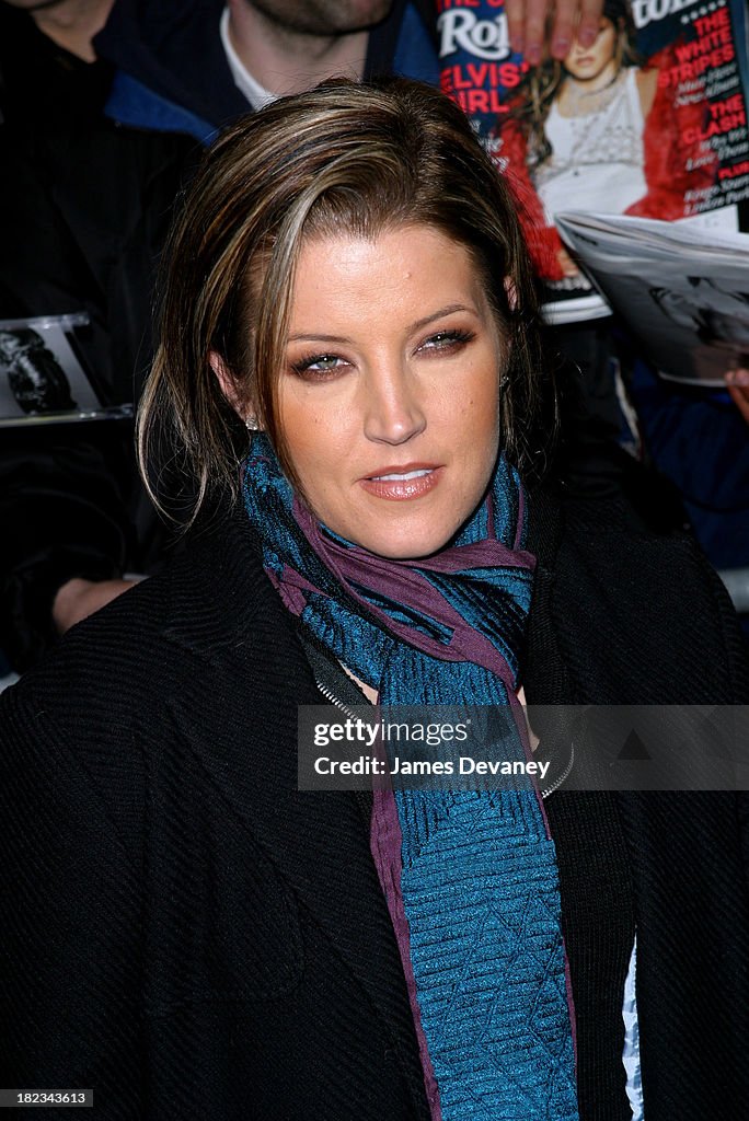 Lisa Marie Presley During Lisa Marie Presley Visits The Late Show