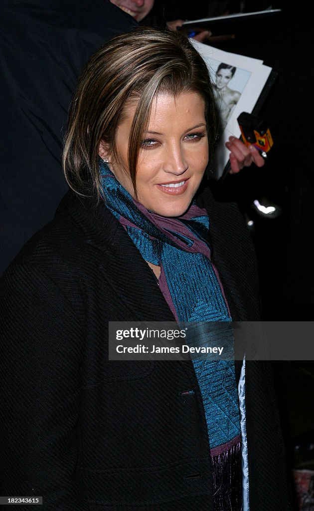 Lisa Marie Presley During Lisa Marie Presley Visits The Late Show