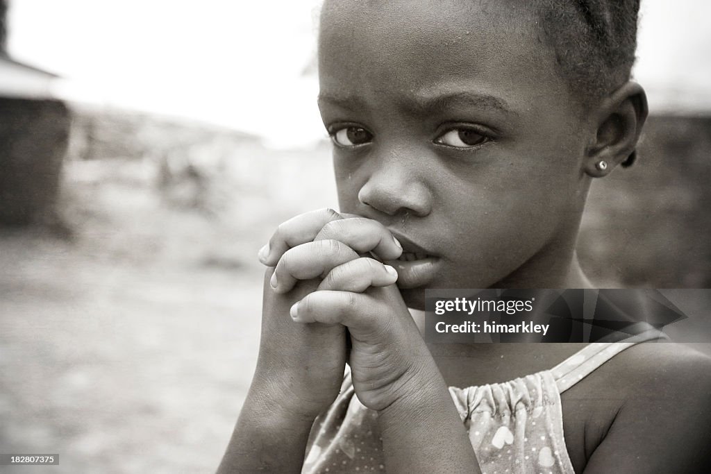 Starving African Girl